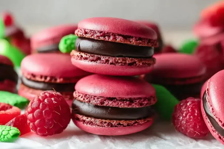 Dark Chocolate Raspberry Macarons – ein köstliches Rezept für dich ...