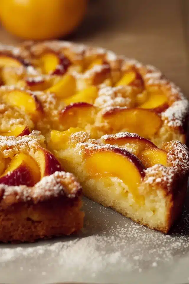 Kopfuber Pfirsichkuchen Rezept